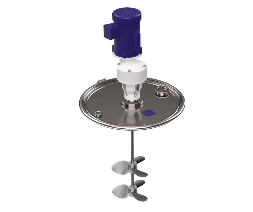 1 HP Gear Drive Drum Lid Mixer | IMC Mixers