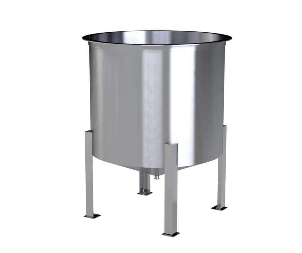 18 Gallon Sanitary Cone Bottom Mixing Tank | IMC Mixers