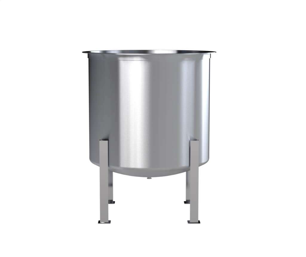 55 Gallon Sanitary Dished Bottom Mixing Tank | IMC Mixers