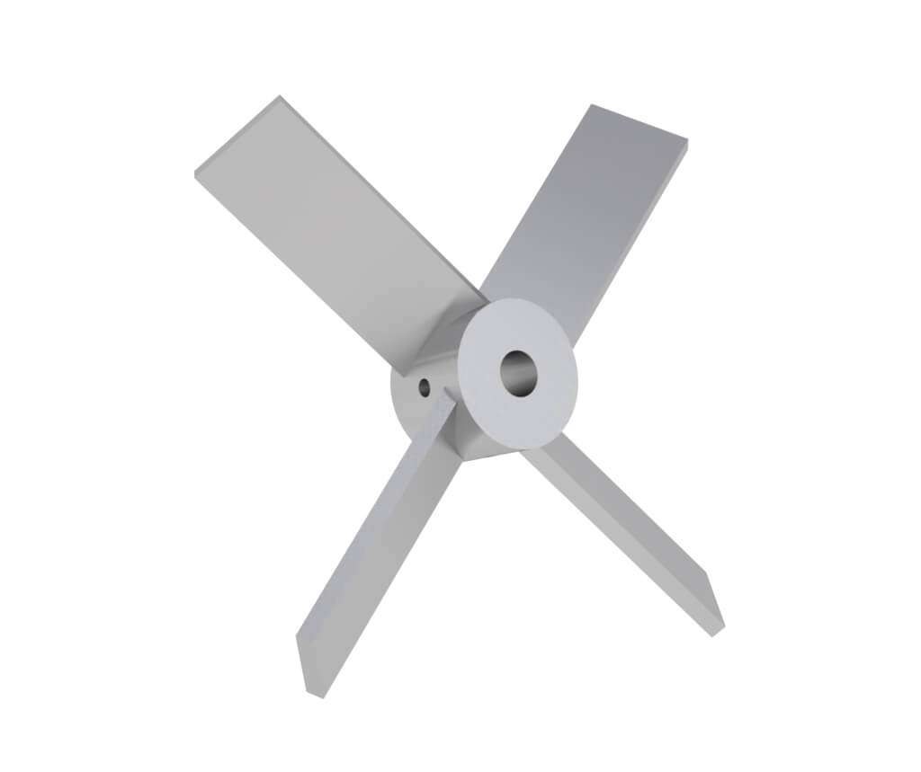 Axial Flow 4 Blade Turbine, 16" Diameter - IMC Mixers
