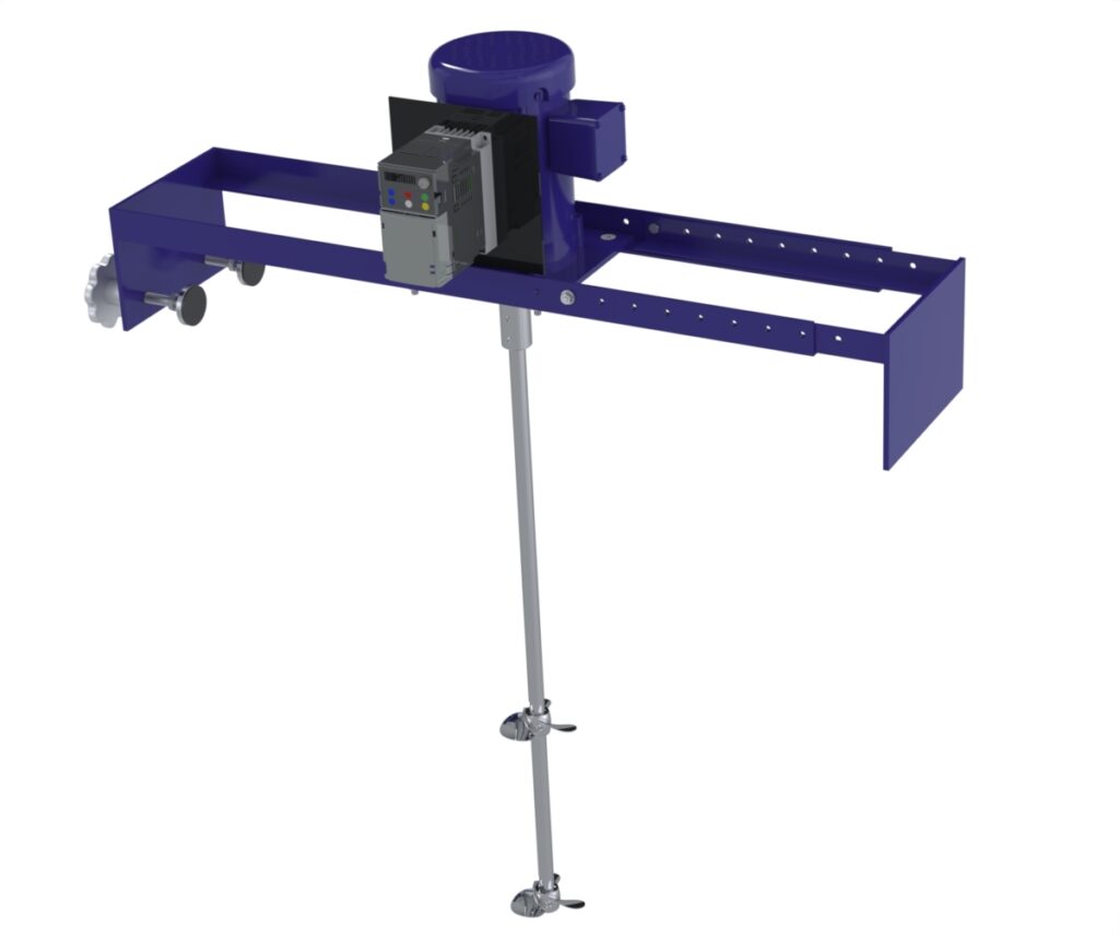 1 HP Variable Speed Bracket Mount Tote Mixer | IMC Mixers